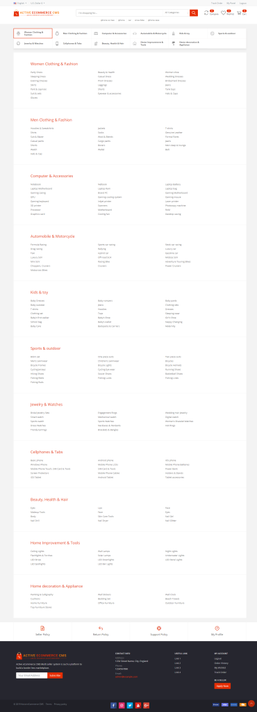 PHP多用户电子商务系统 Active eCommerce CMS v8.3-哈德森博客